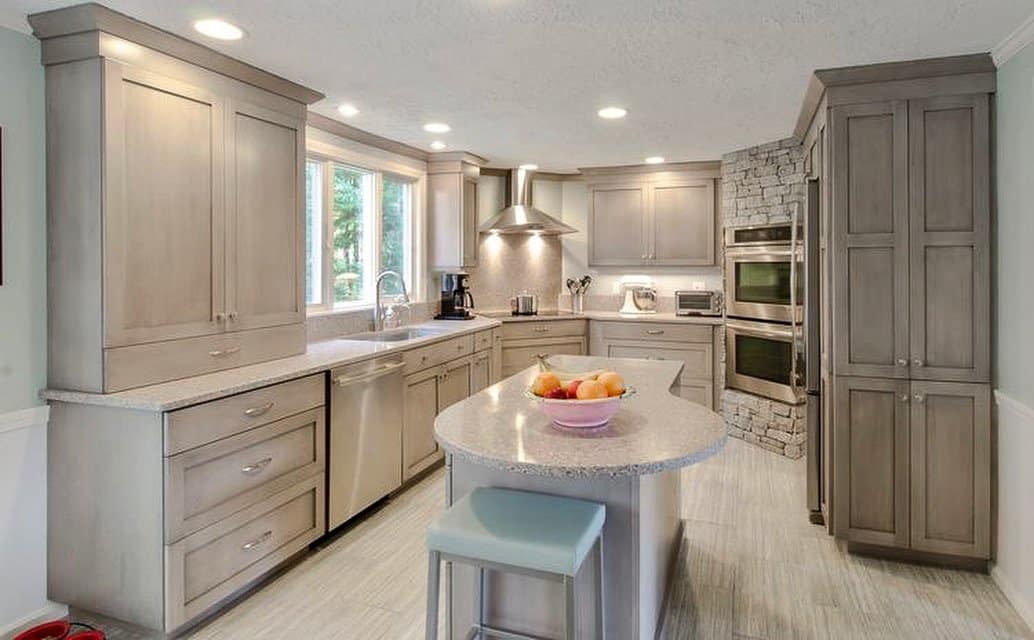 Grey Shaker Style Kitchen Cabinets